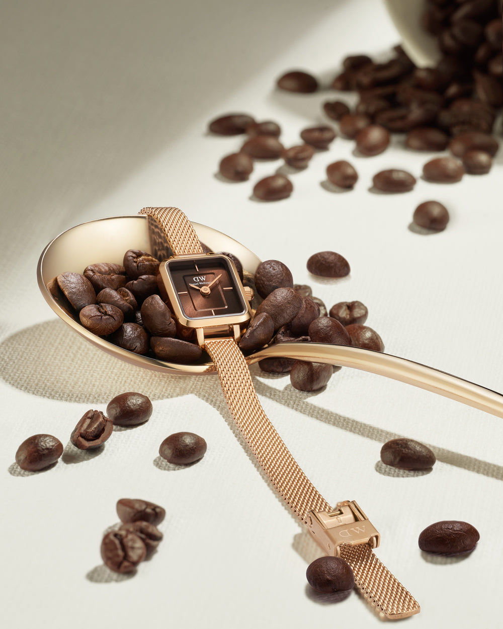 Quadro Mini - Watches for women in rose gold & gold | DW
