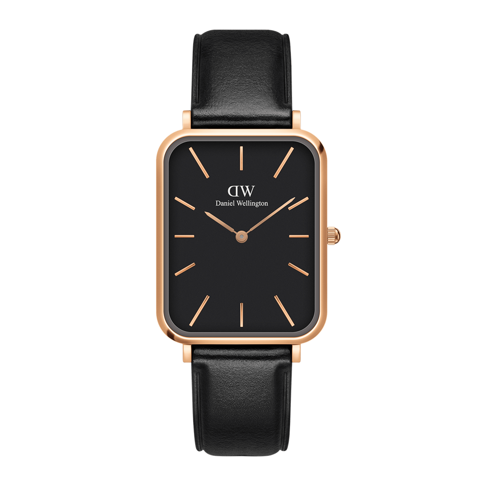 Quadro - Square watch in black for women | DW
