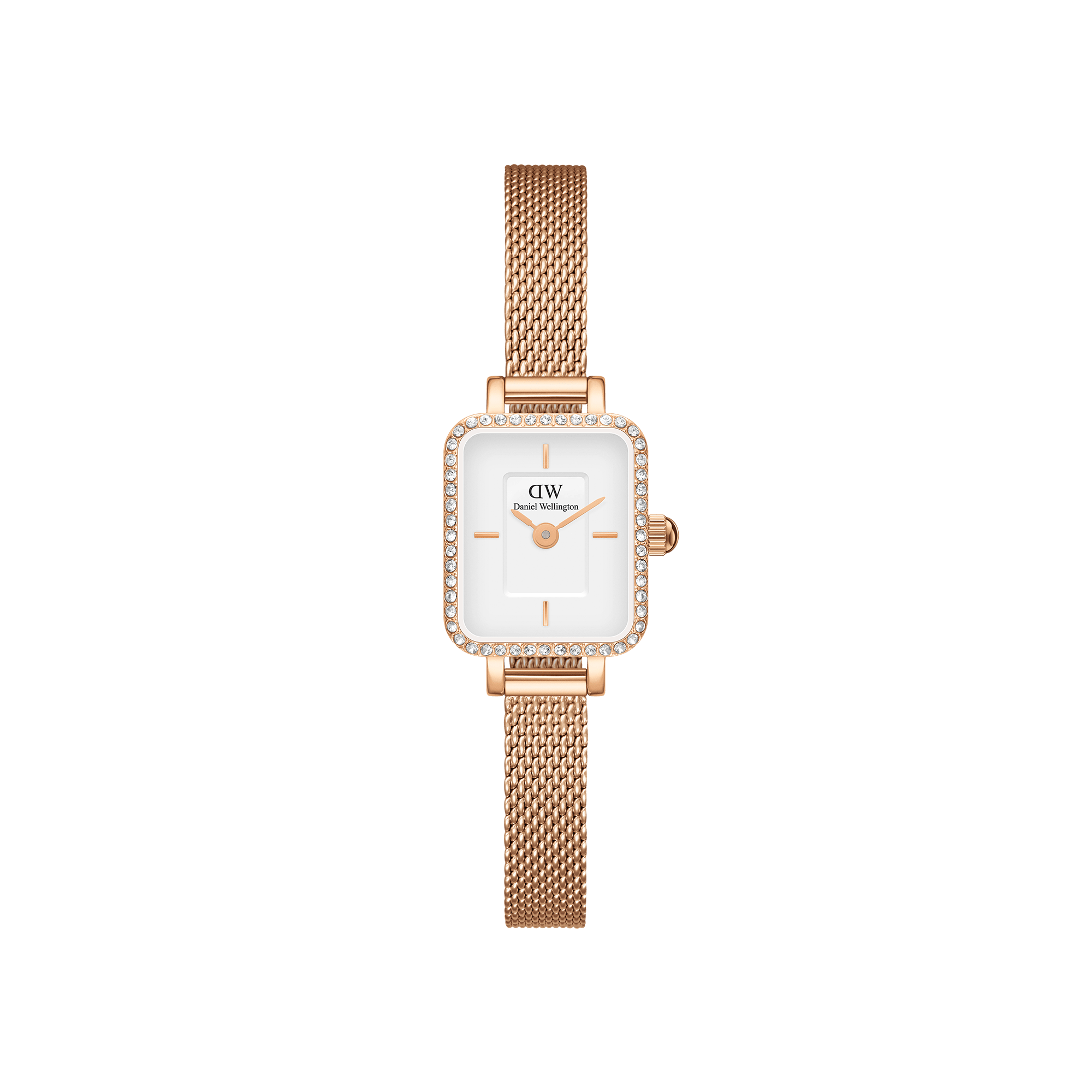 Quadro Mini Lumine Bezel Rose Gold – Daniel Wellington