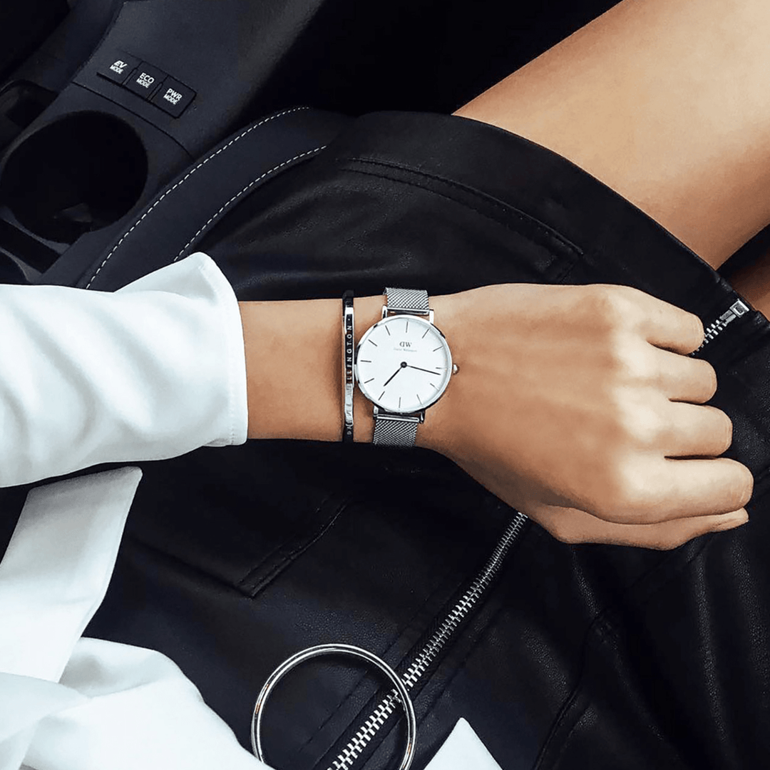 Petite Sterling - Small women's silver watch - 32mm | DW