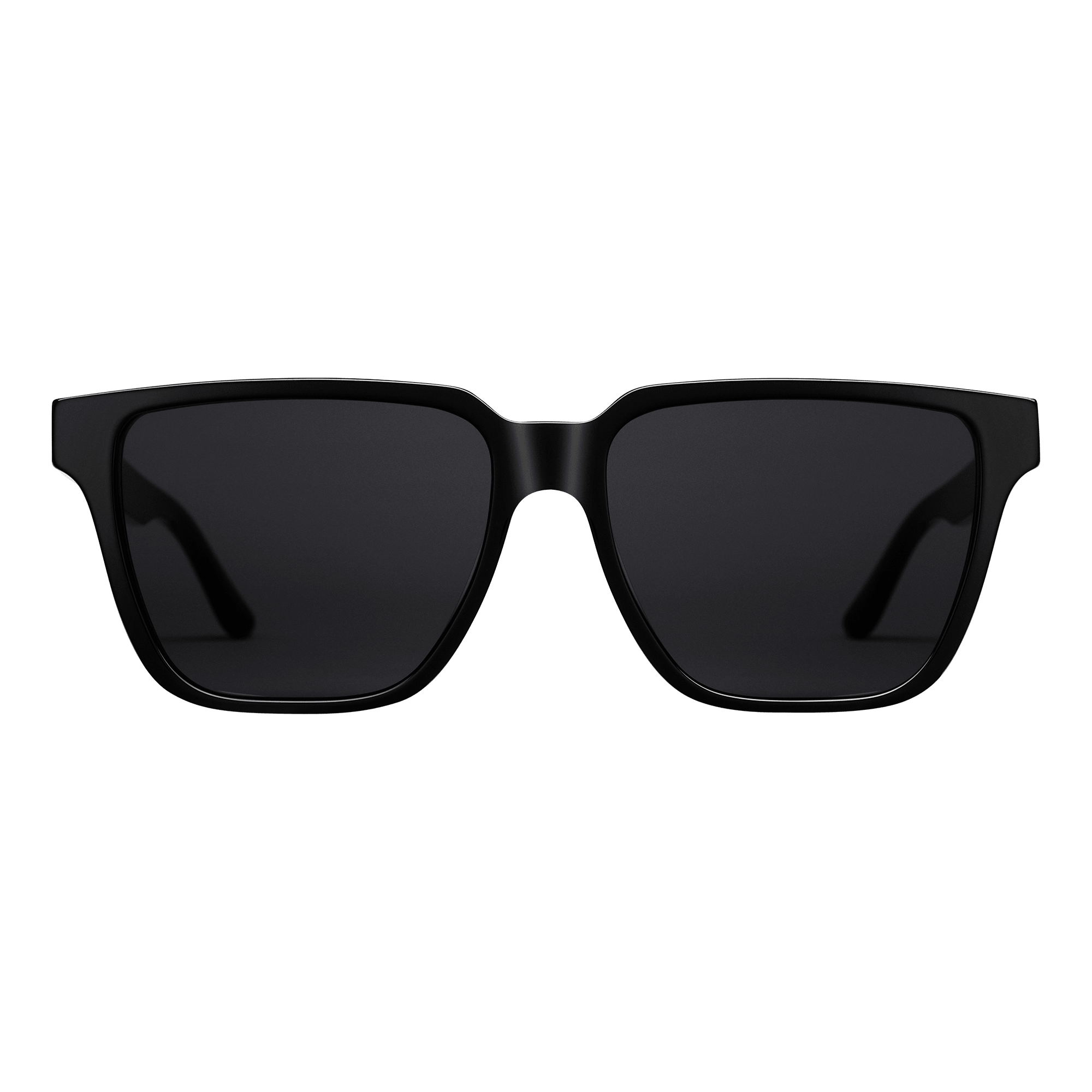 Rectangular Bio-Acetate - Black rectangular sunglasses | DW